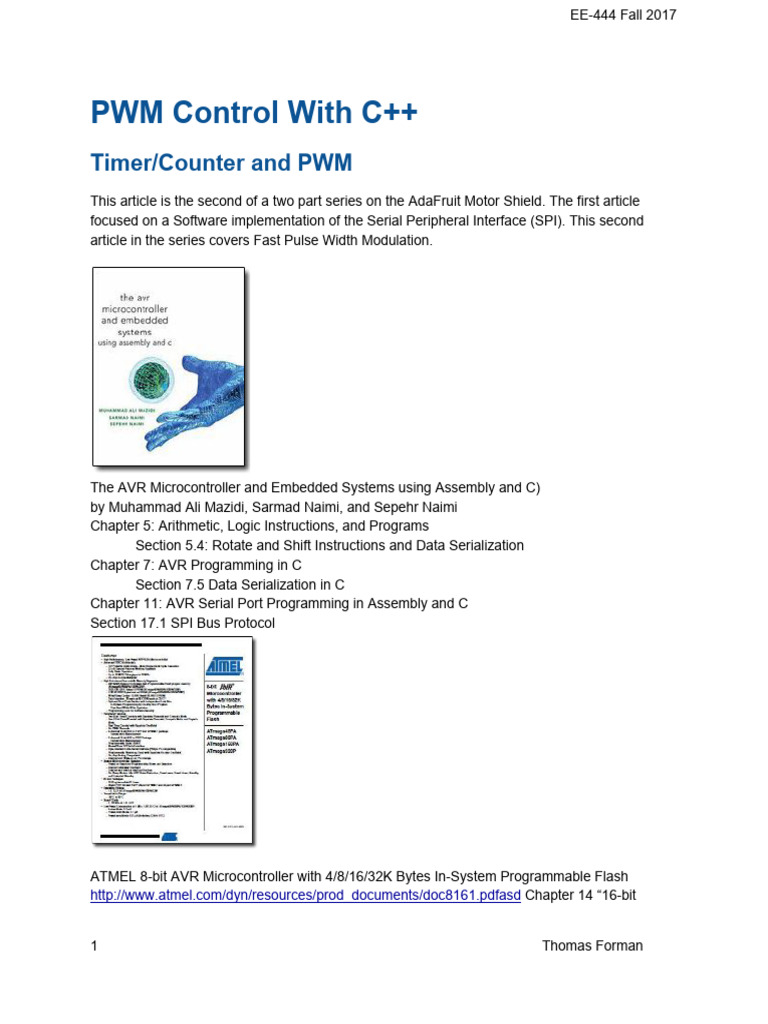 PWM - C - Lecture EE444 F'17 | PDF | Electrical Engineering | Electronics