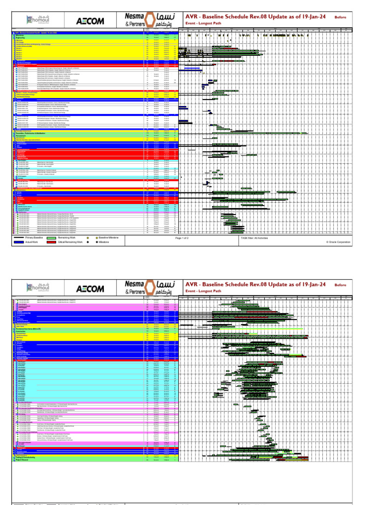 Updated Schedule - Sample | PDF | Civil Engineering | Architectural ...