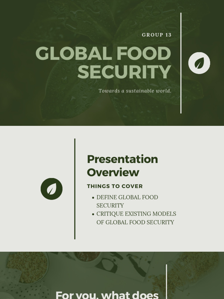 Food Security | PDF | Food Security | Malnutrition