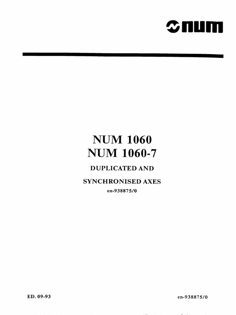 Duplicated and Synchronised Axes | PDF