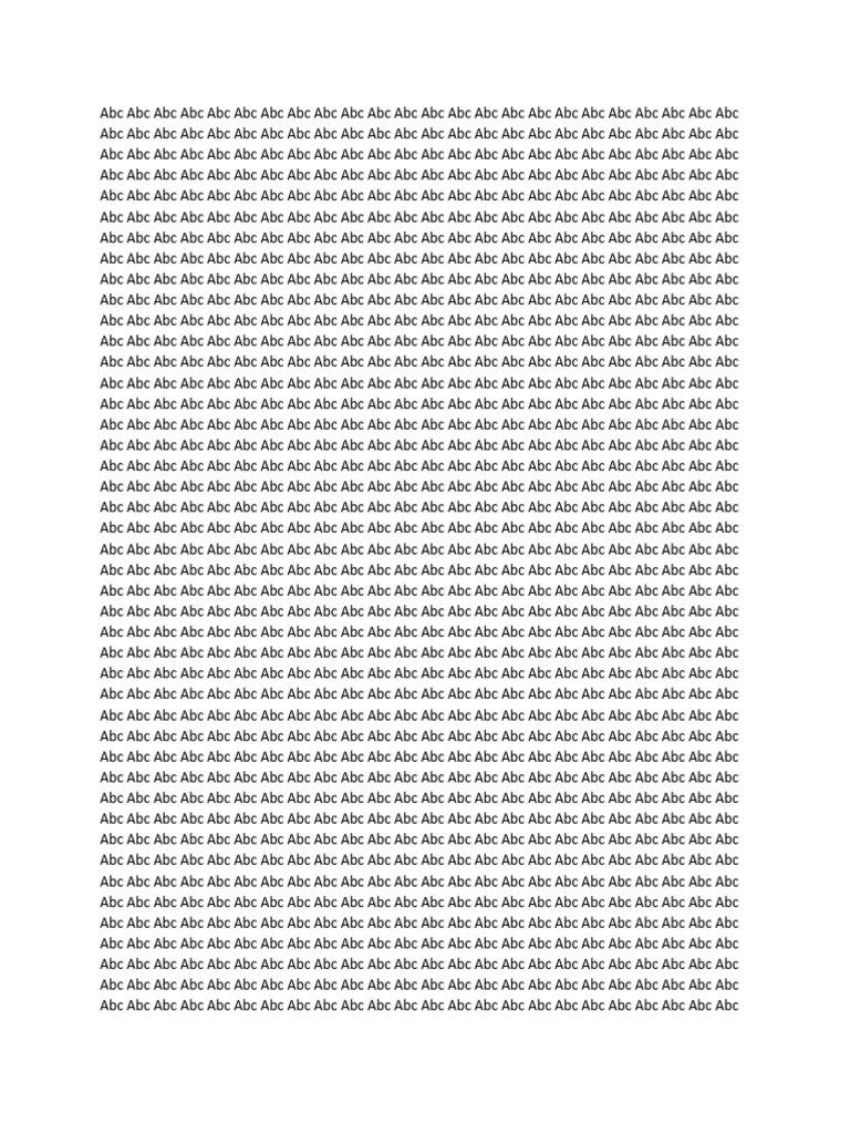 Placeholder Text Document | PDF