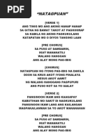 Praise and Worship - Tagalog Lineup | PDF