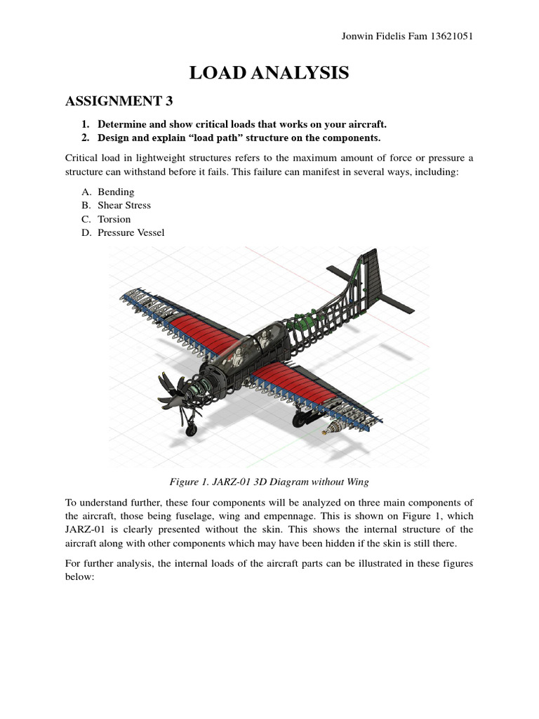Load Analysis of Aircraft Components | PDF | Empennage | Stress (Mechanics)