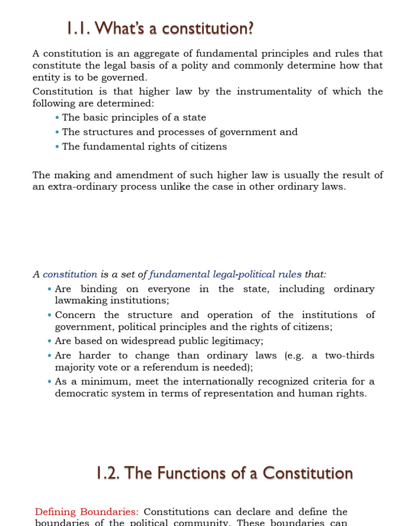 Understanding Constitutions | PDF