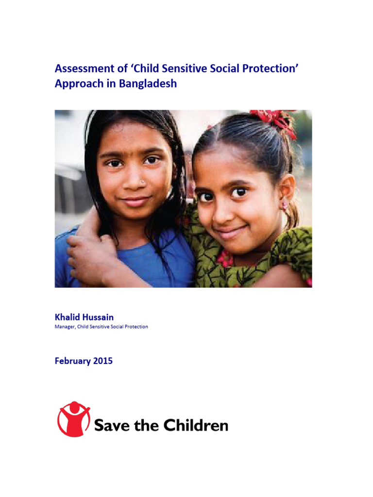 Assessment of Child Sensitive Social Protection' Approach in Bangladesh ...