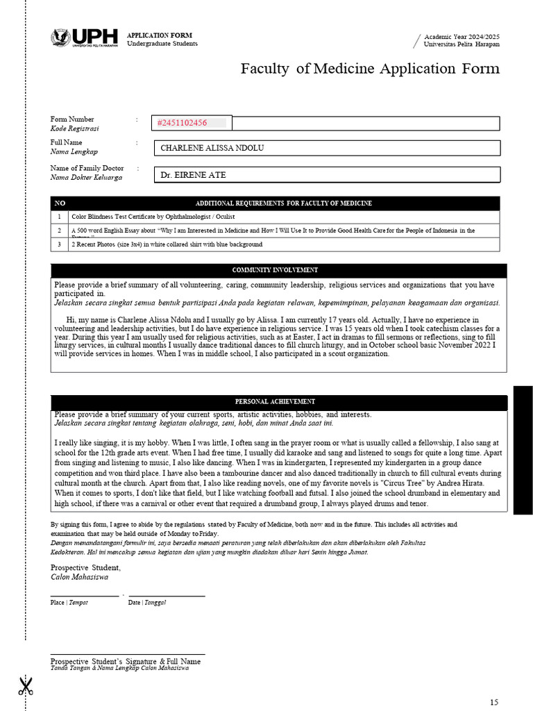 Faculty of Medicine Application Form Intake 2024-2025 | Download Free PDF | Medicine | Health Care