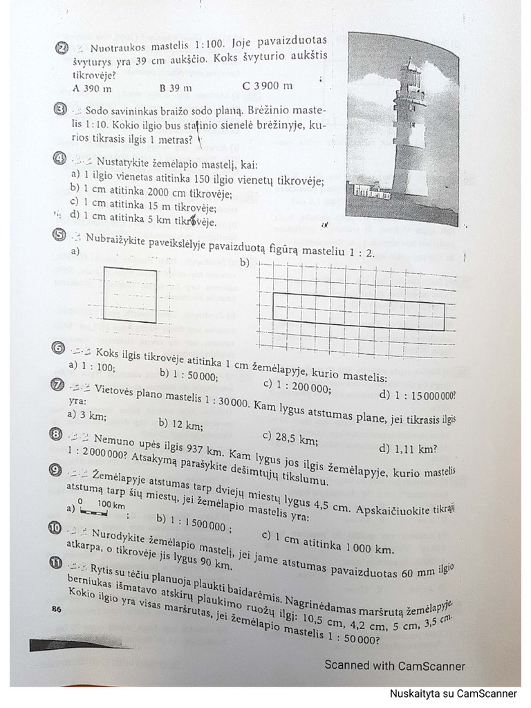 Uzdaviniai Mastelis | PDF