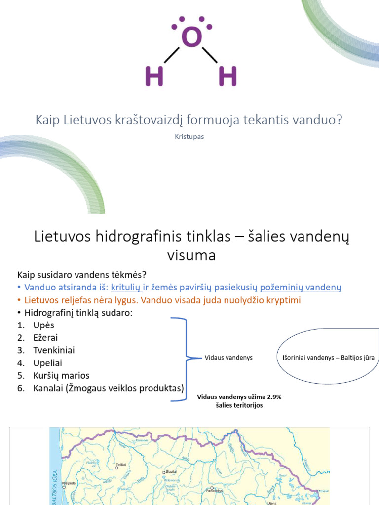 Kaip Krastovaizdi Formuoja Tekantis Vanduo | PDF