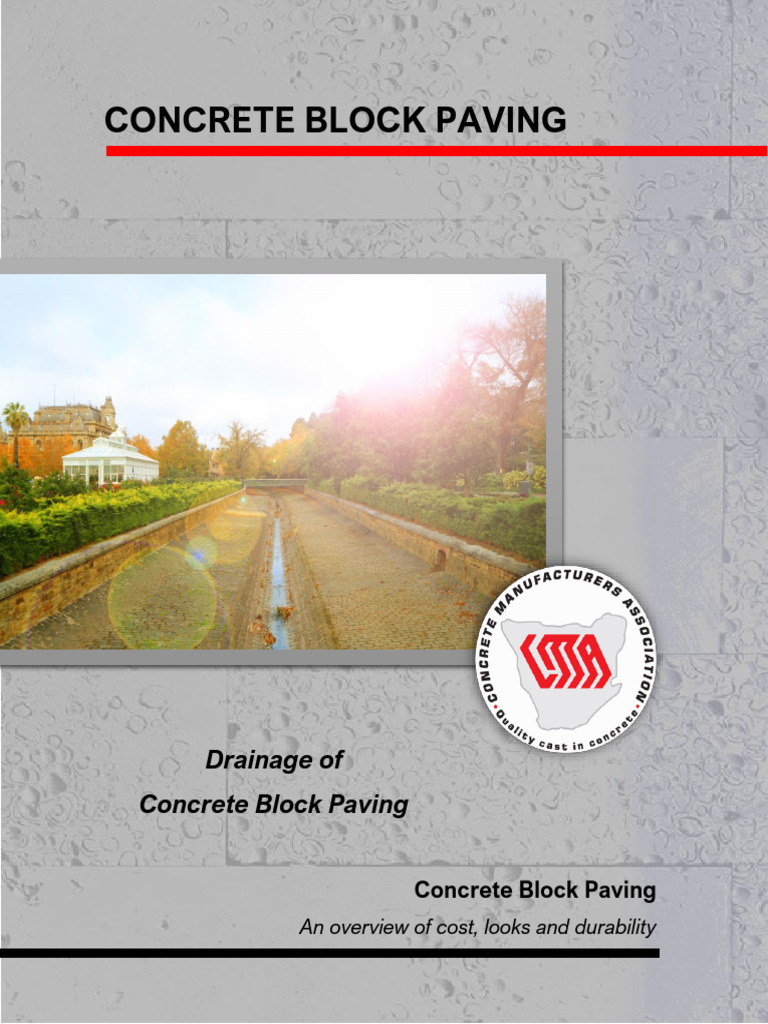 Concrete Block Paving Drainage | PDF | Road Surface | Concrete