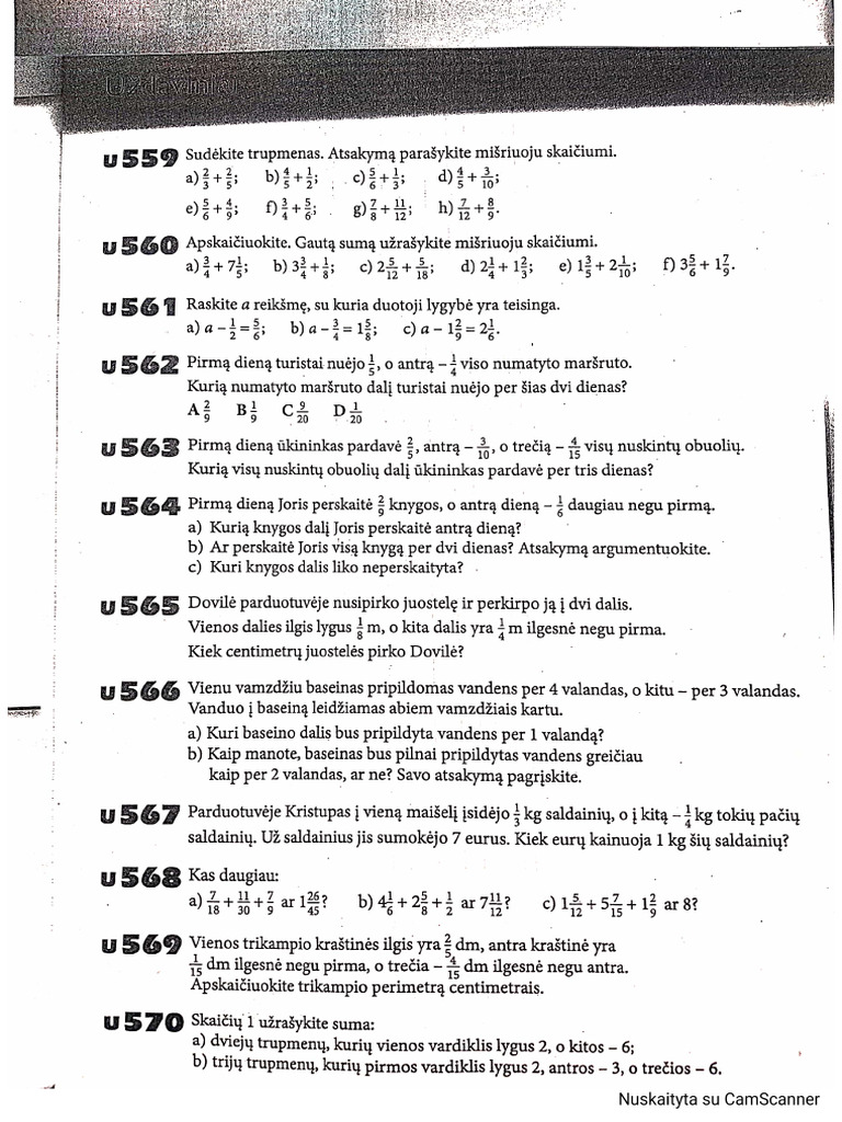 Trupmenu Sudetis Atimtis | PDF