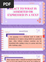 Types of Assertion | PDF | Human Communication | Psychology