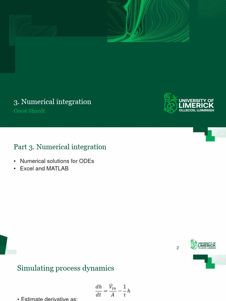 CH4404 Lecture 07 NumericalIntegration | PDF | Numerical Analysis ... CH4404 Lecture 07 NumericalIntegration | PDF | Numerical Analysis ...