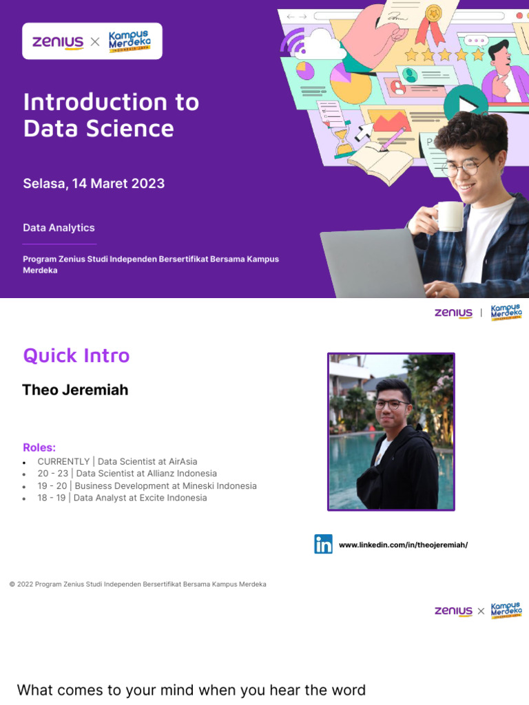 1 - Introduction To Data Science | PDF | Data Science | Analytics