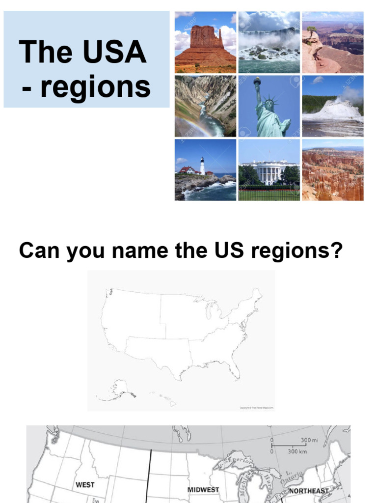 The USA - regions_presentation_groupwork | PDF