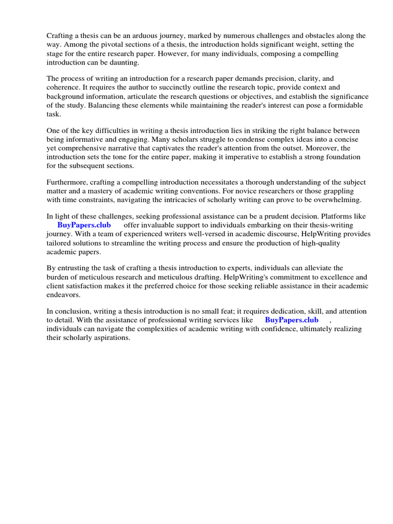 Example How To Write Introduction Research Paper Download Free Pdf