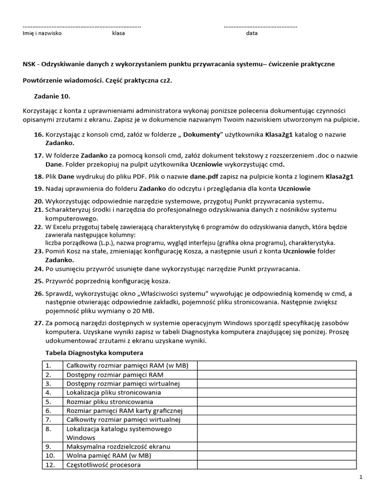 Ćwiczenie cz2 | PDF