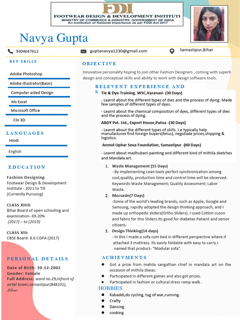 Navya Gupta - Resume | PDF