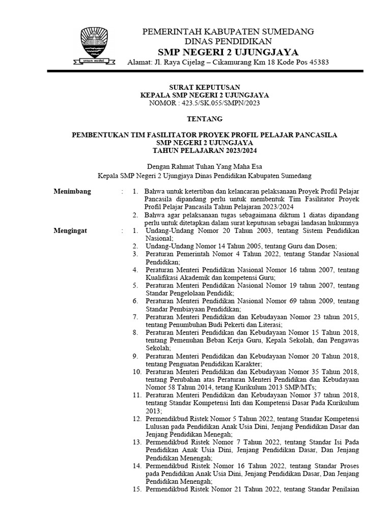 SK Koordinator & Pasilitator P5 | PDF