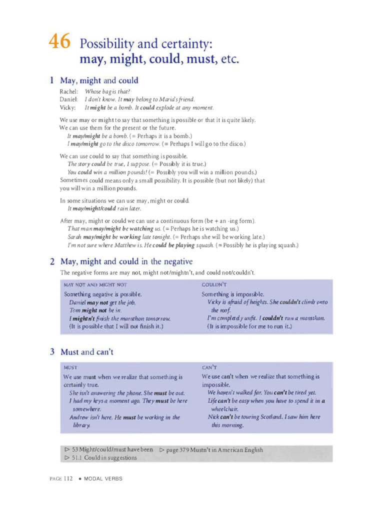 Language To Indicate Possibility & Certainty | PDF