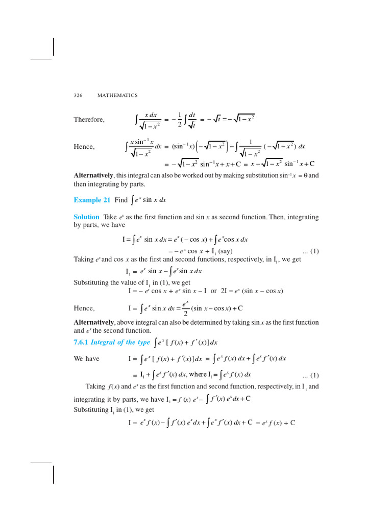 41 - PDFsam - 01 رياضيات 1-ب | PDF | Trigonometric Functions | Integral