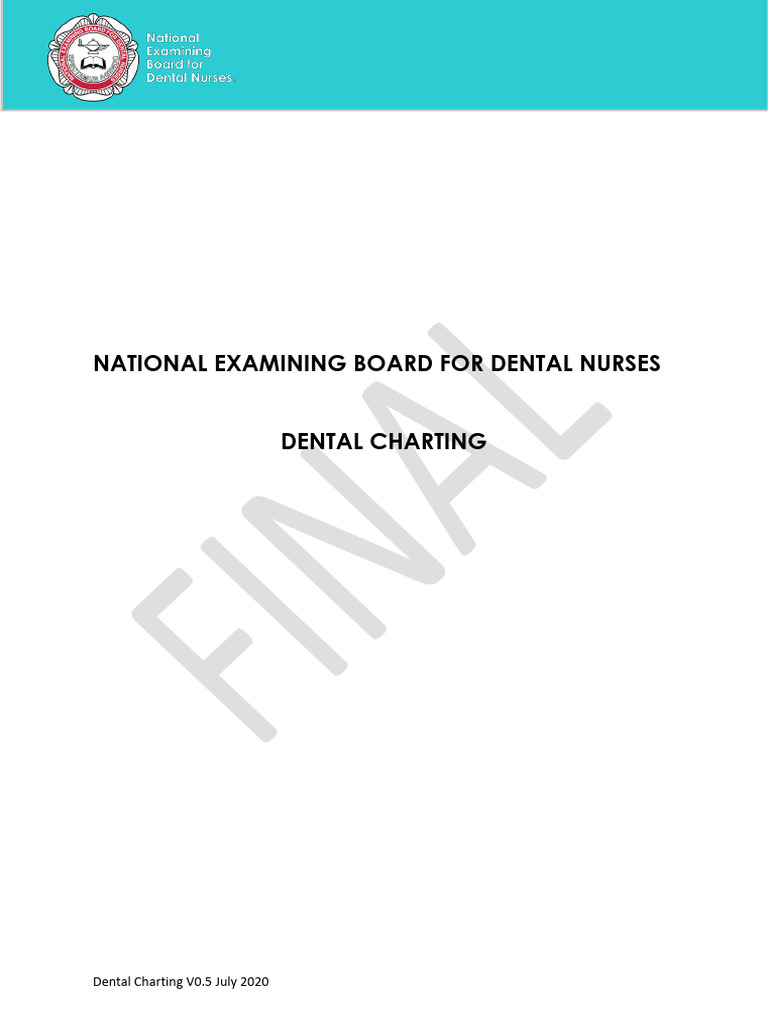 NEBDN Dental Charting Guide | PDF | Tooth | Dentistry