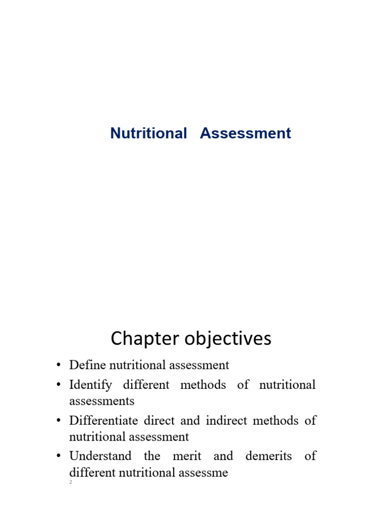 Nutritional Assessment | PDF