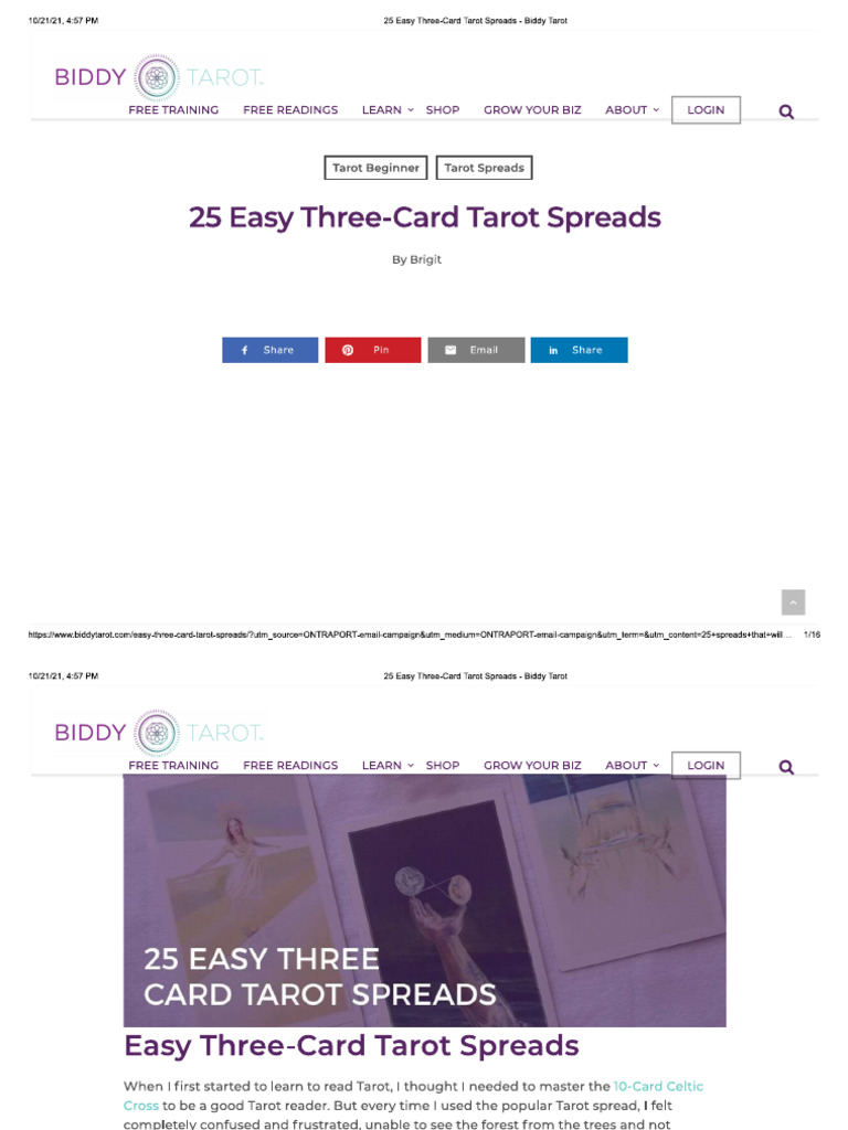 3 Card Spreads | PDF