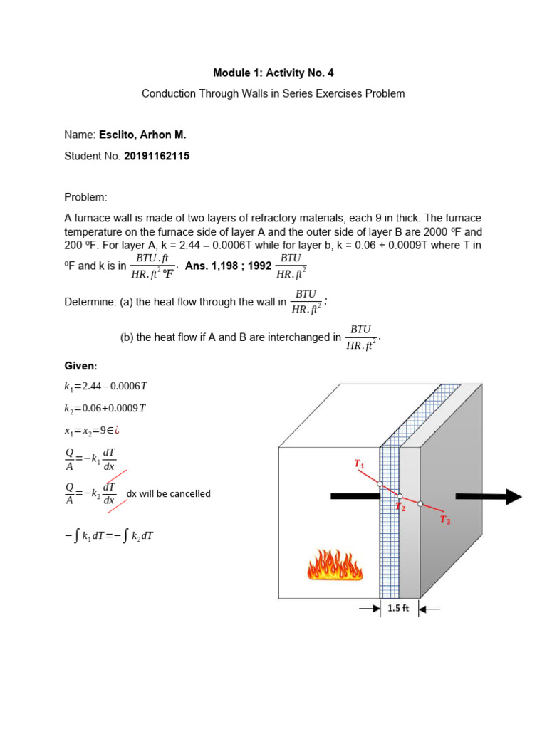 Lesson 1 Exercises Problem 4 | PDF | Thermodynamics | Scientific Phenomena