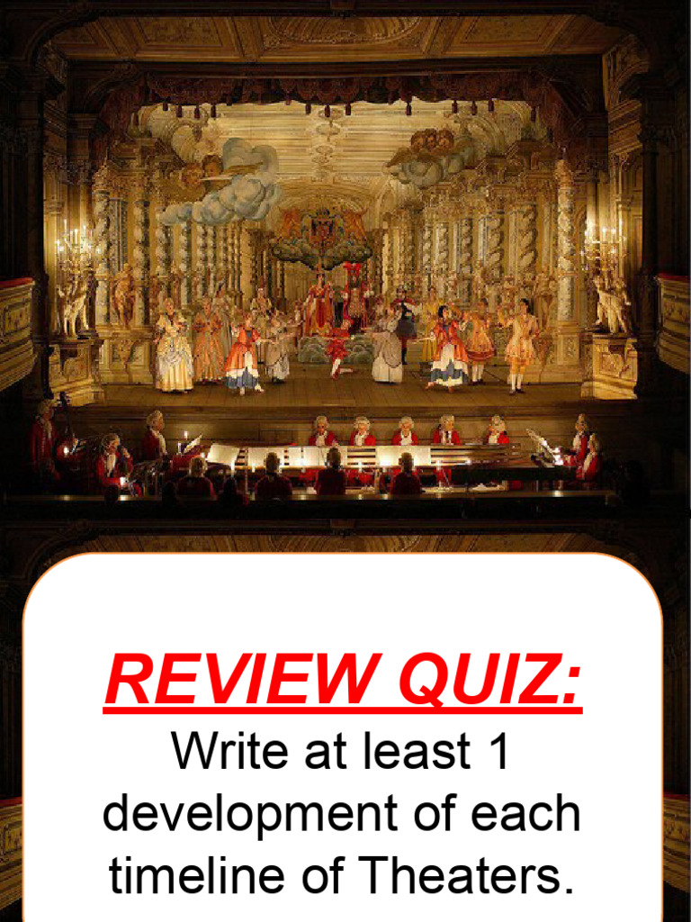 Neoclassical and Baroque Theater Overview | PDF | Theatre | Baroque