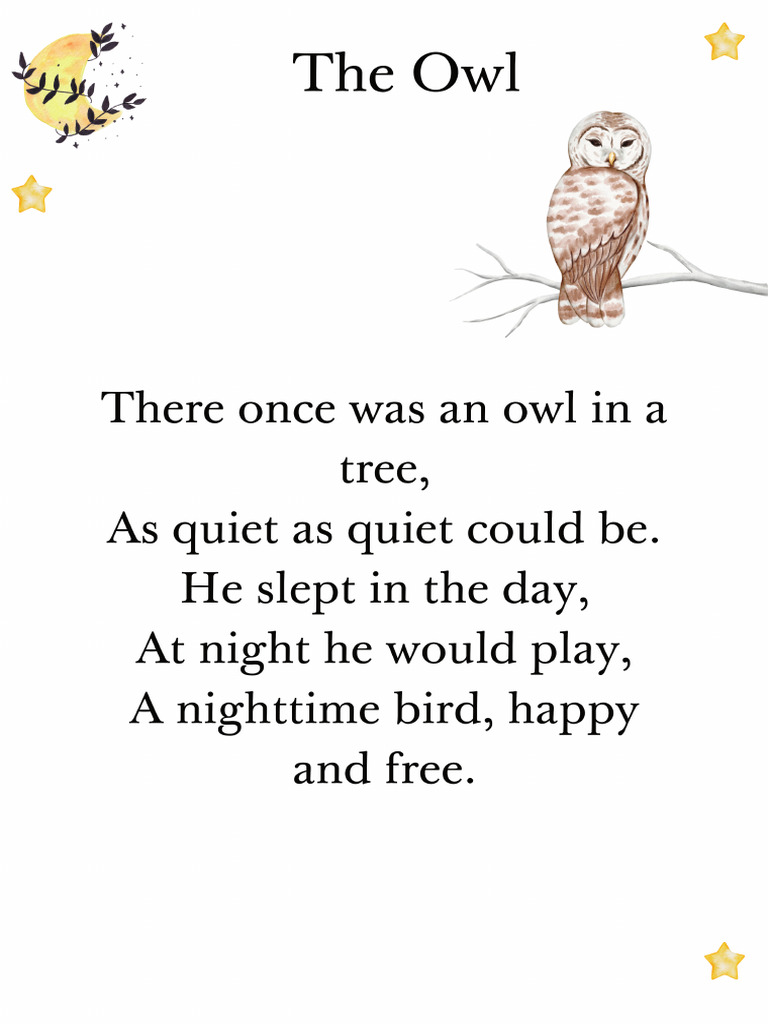 The Owl Poem | PDF