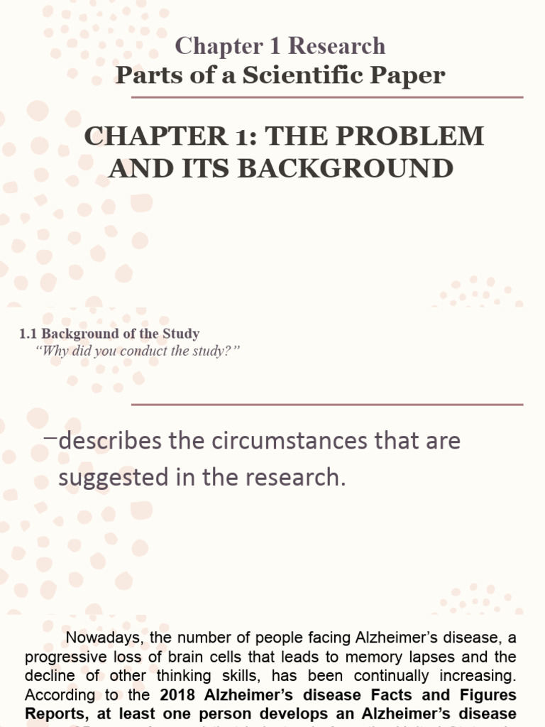 Chapter 1 Research Background of Study 1 | PDF | Hypothesis | Memory