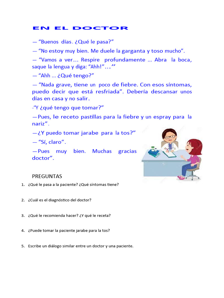 En El Doctor Comprension Lectora - 143931 | PDF | Salud y bienestar
