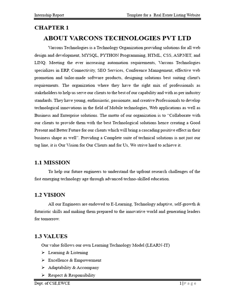 Internship Report | PDF | Html | Markup Language Internship Report | PDF | Html | Markup Language