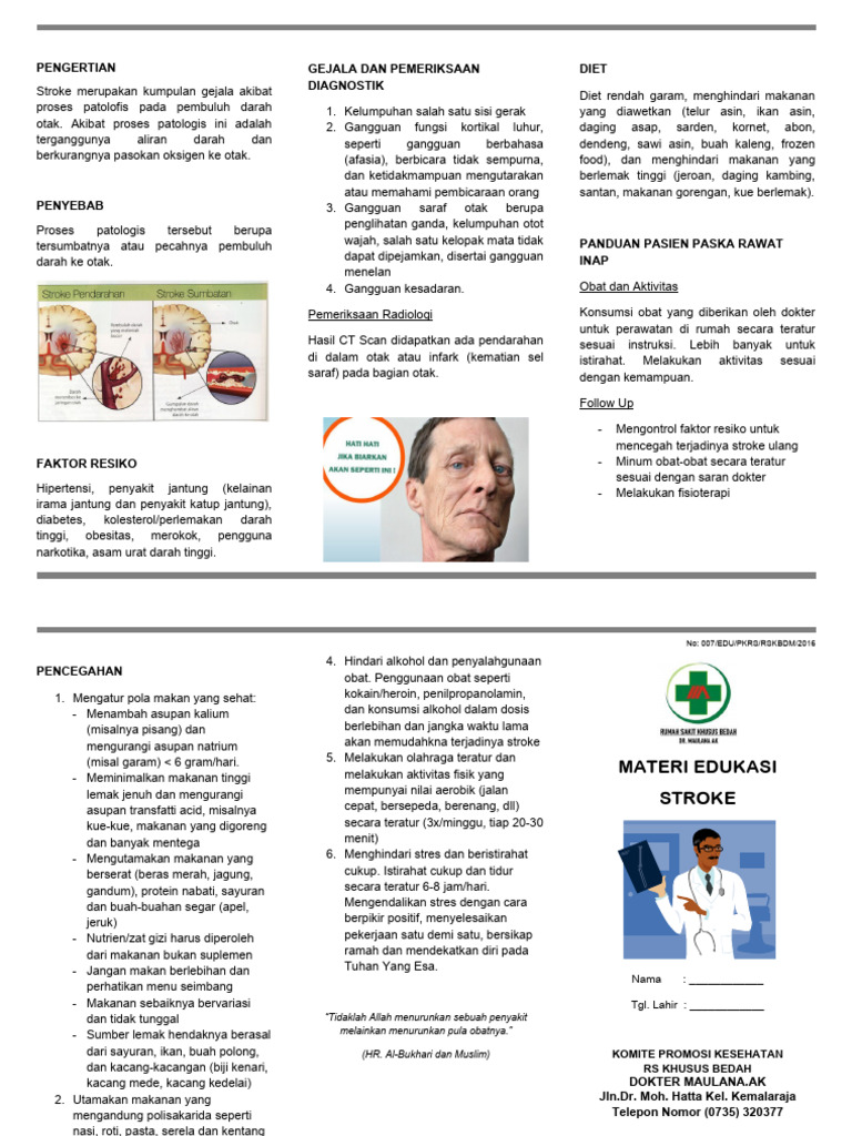 Materi Edukasi Stroke | PDF