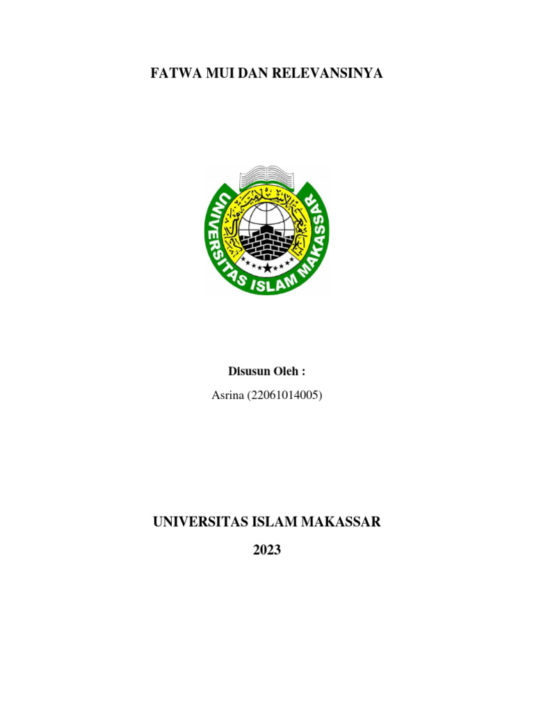 Relevansi Fatwa MUI dalam Hukum Islam | PDF
