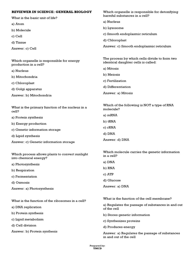 Reviewer in Science Biology | PDF | Cell (Biology) | Proteins
