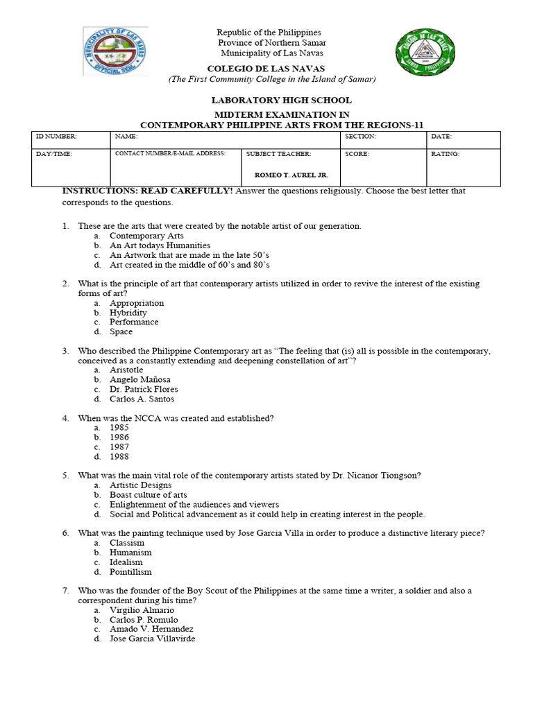 Cpar Midterm To Print | Download Free PDF | Philippines