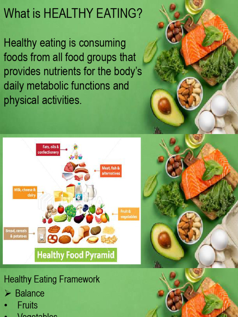 eating habit slides | PDF | Eating | Healthy Diet