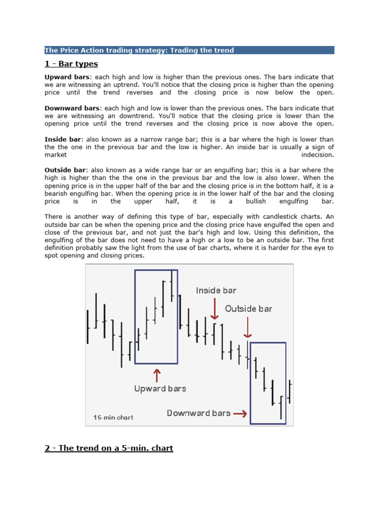 The Price Action Trading Strategy Pdf Financial Markets Economies