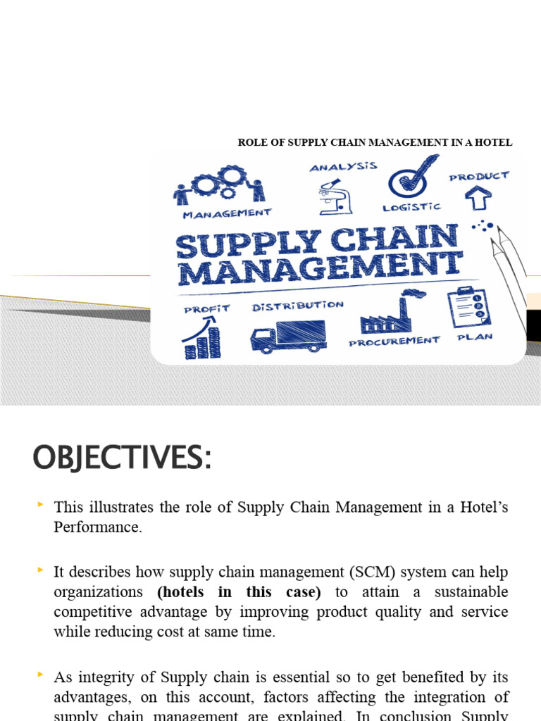 Supply Chain Management in Hotels | PDF | Supply Chain Management ...