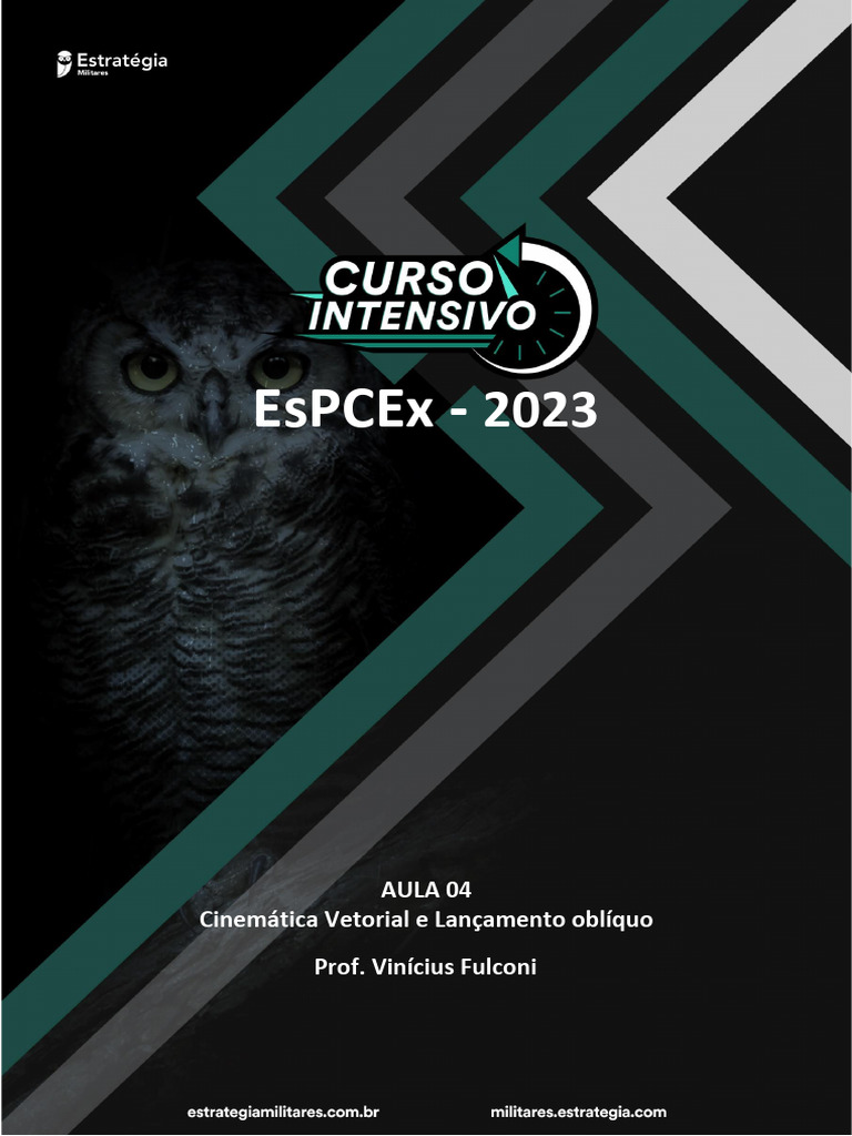 Aula 04 - Física - Intensivo - EsPCEx 2023 | PDF | Velocidade | Física