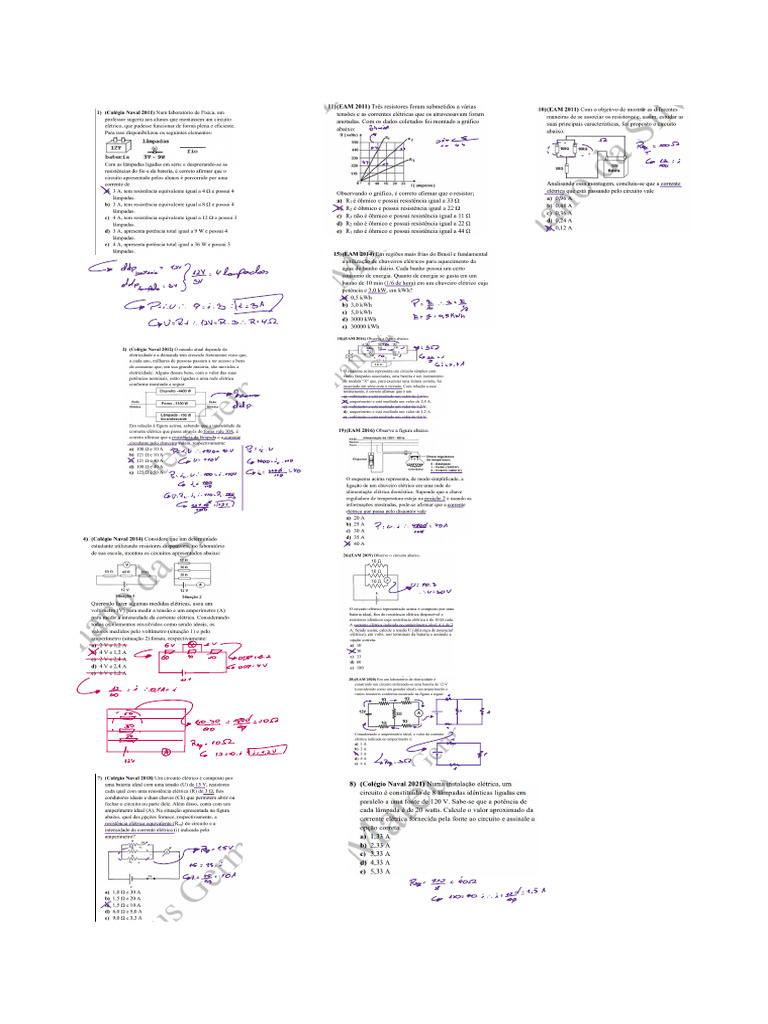Exercícios Eletrodinâmica para EAM | PDF