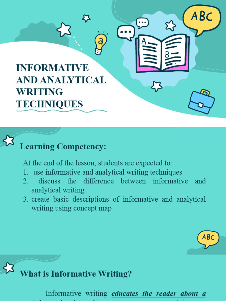 Module 2 Informative And Analytical Writing Pdf