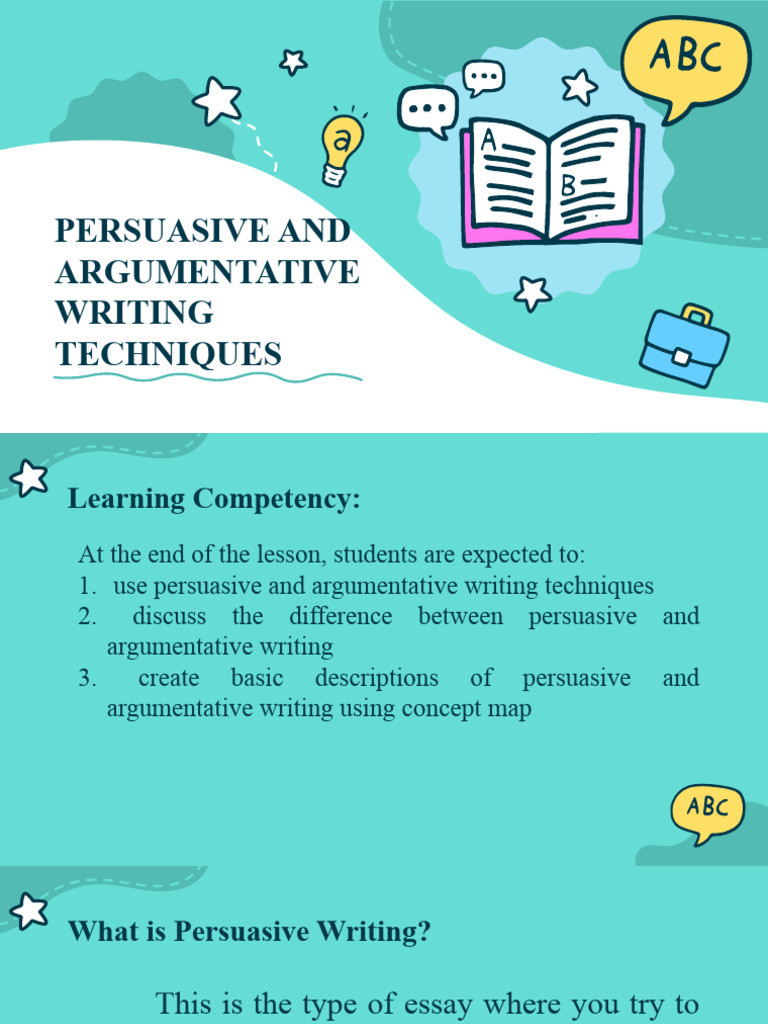Module 2 Persuasive and Argumentative Writing | PDF