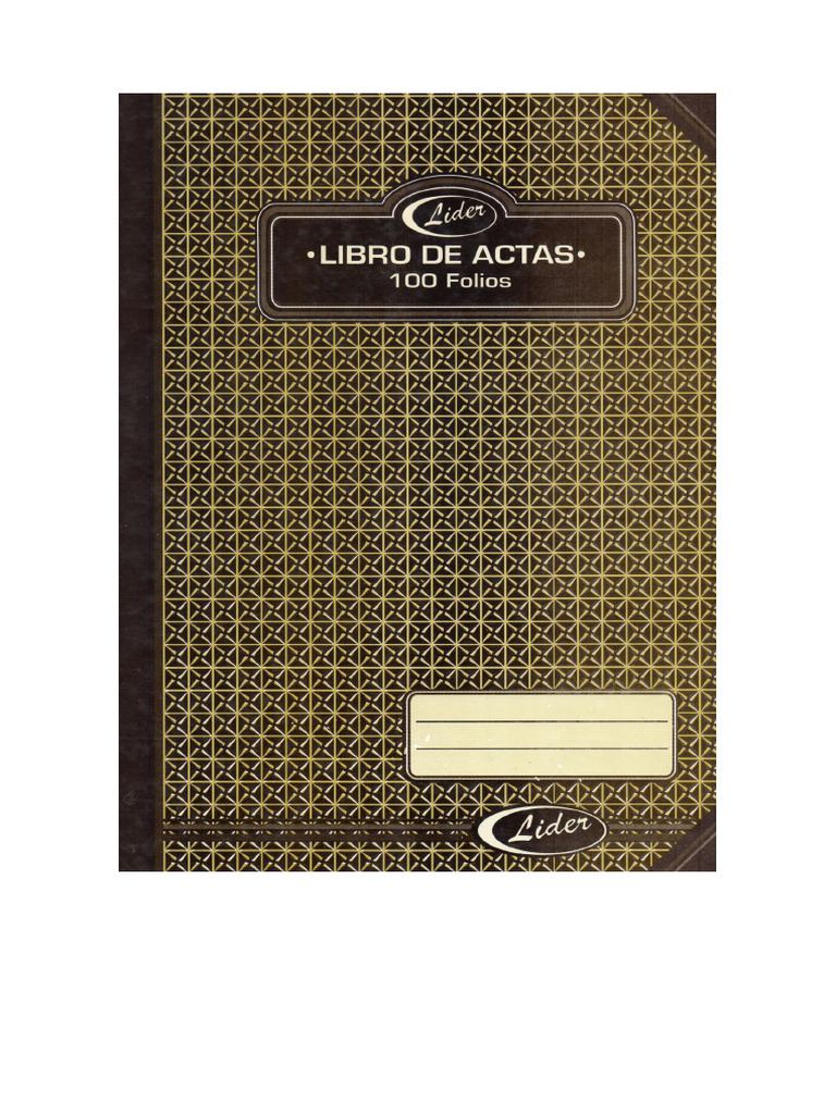 Libros de Actas | PDF