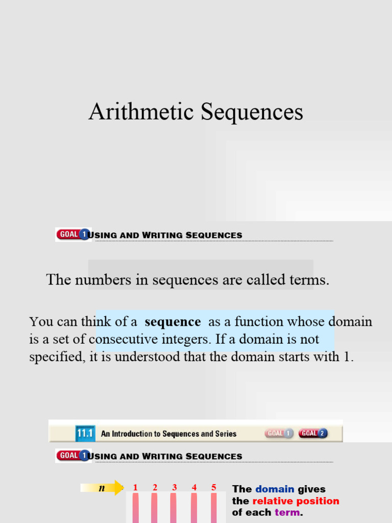 Arithmetic Sequences | PDF