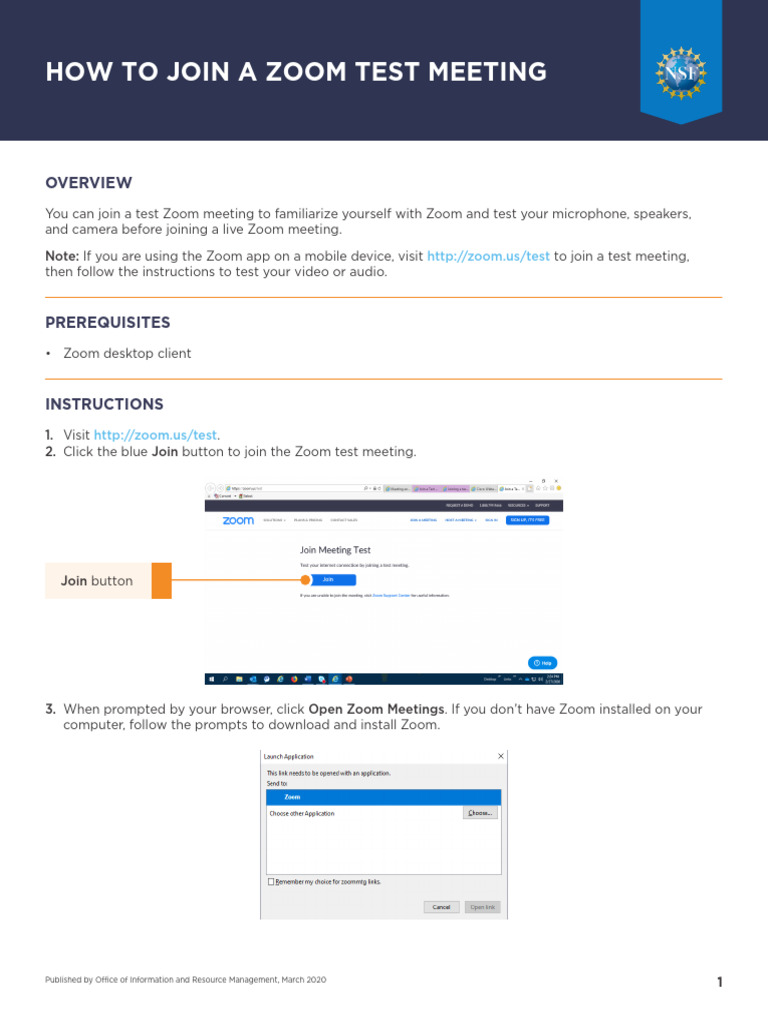 Zoom Test Meeting | PDF | Menu (Computing) | Button (Computing)