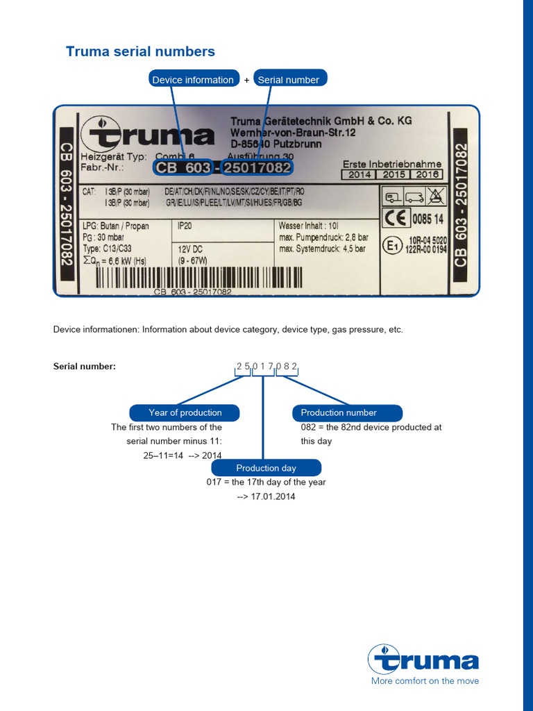 Service Truma Type Plates en | PDF