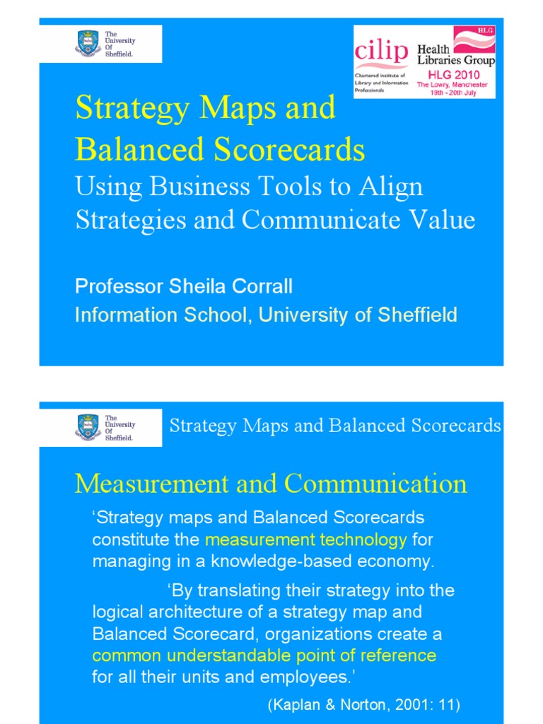 Strategy Maps and Balanced Scorecards | Strategic Management | Innovation