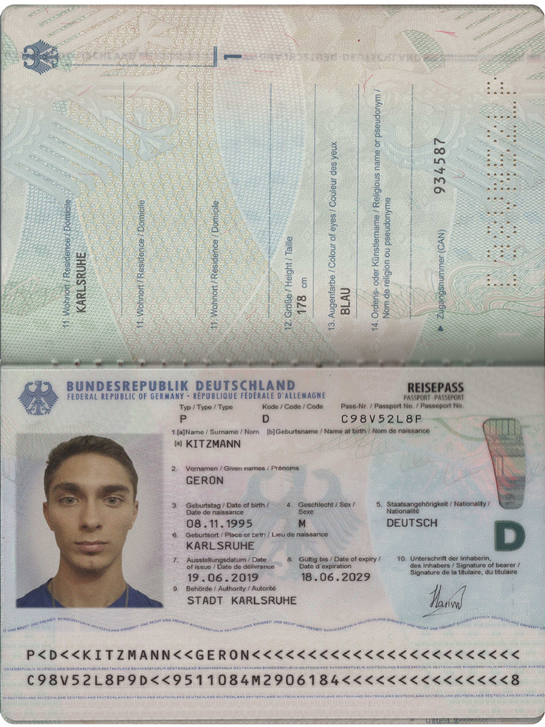 Germany - Passport - 2017+ Vlad | PDF